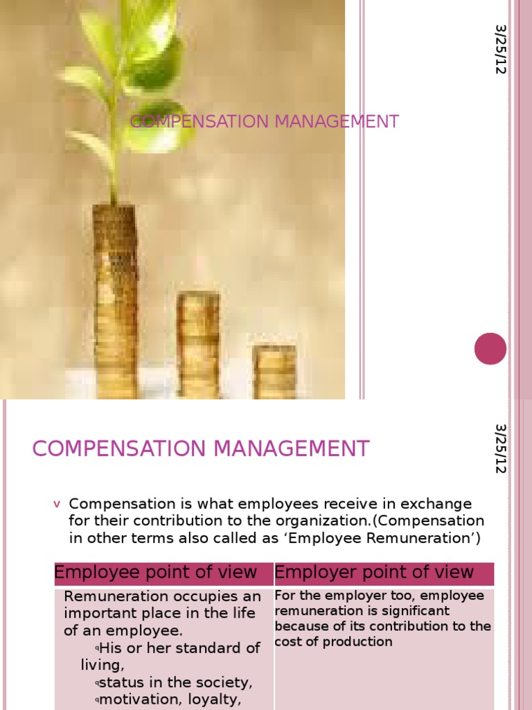 Compensation Management | PDF | Compensation And Benefits | Employee ...