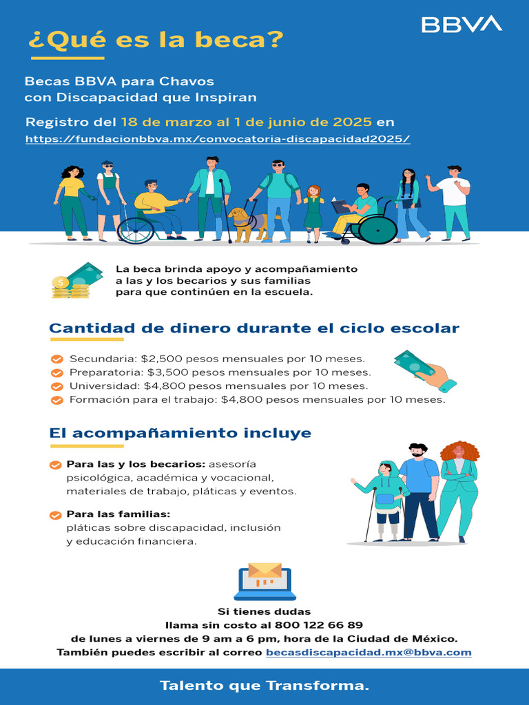 3. Queě es la Beca BBVA para Chavos con Discapacidad que Inspiran (1) | PDF