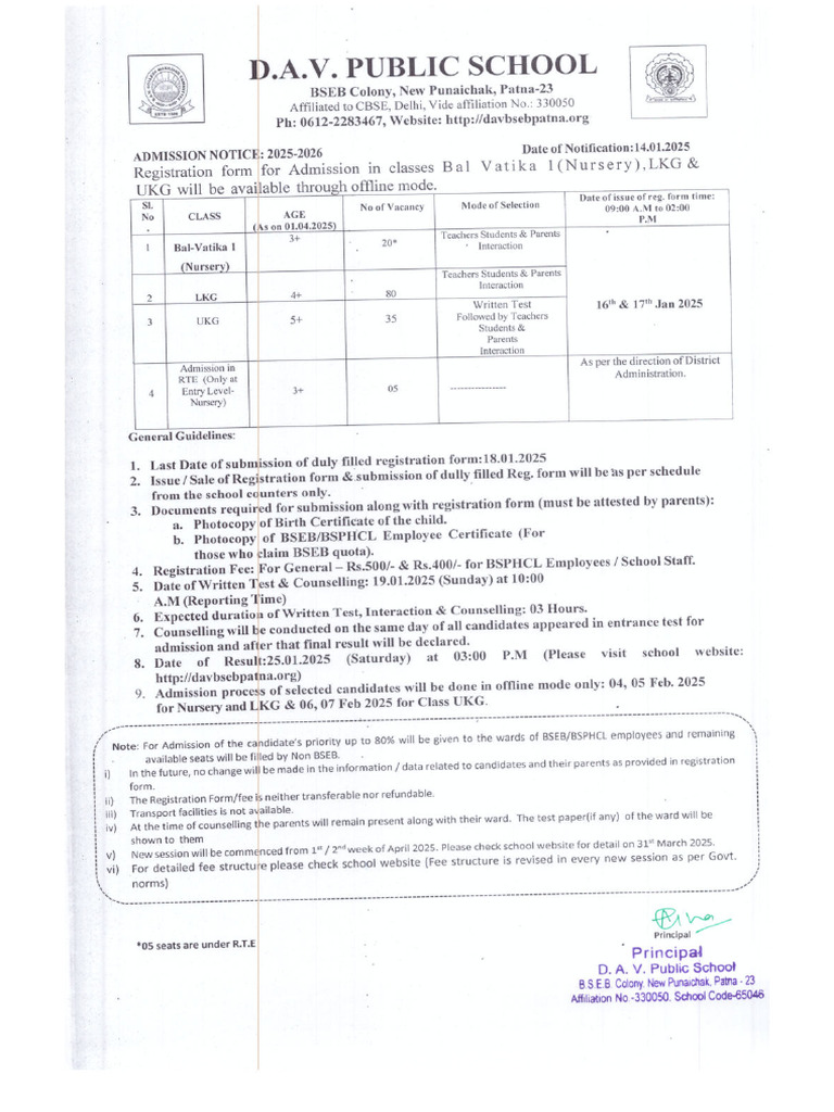 7C3 Admission Notice | PDF