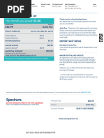 Spectrum Bill | PDF | Payments | Service Industries
