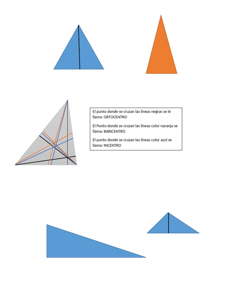 Triangulos Ortocentro Baricentro Incentro 18 de Mayo 2021 | PDF