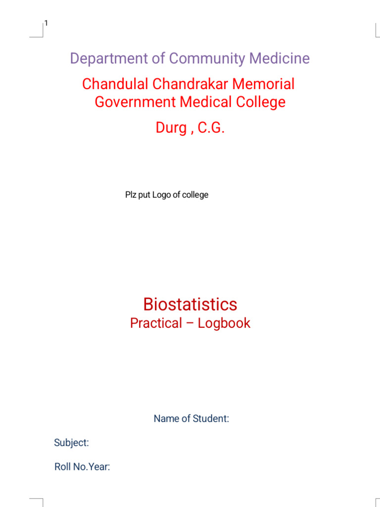 Practical Biostatistics _community Medicine | PDF | Mortality Rate ...