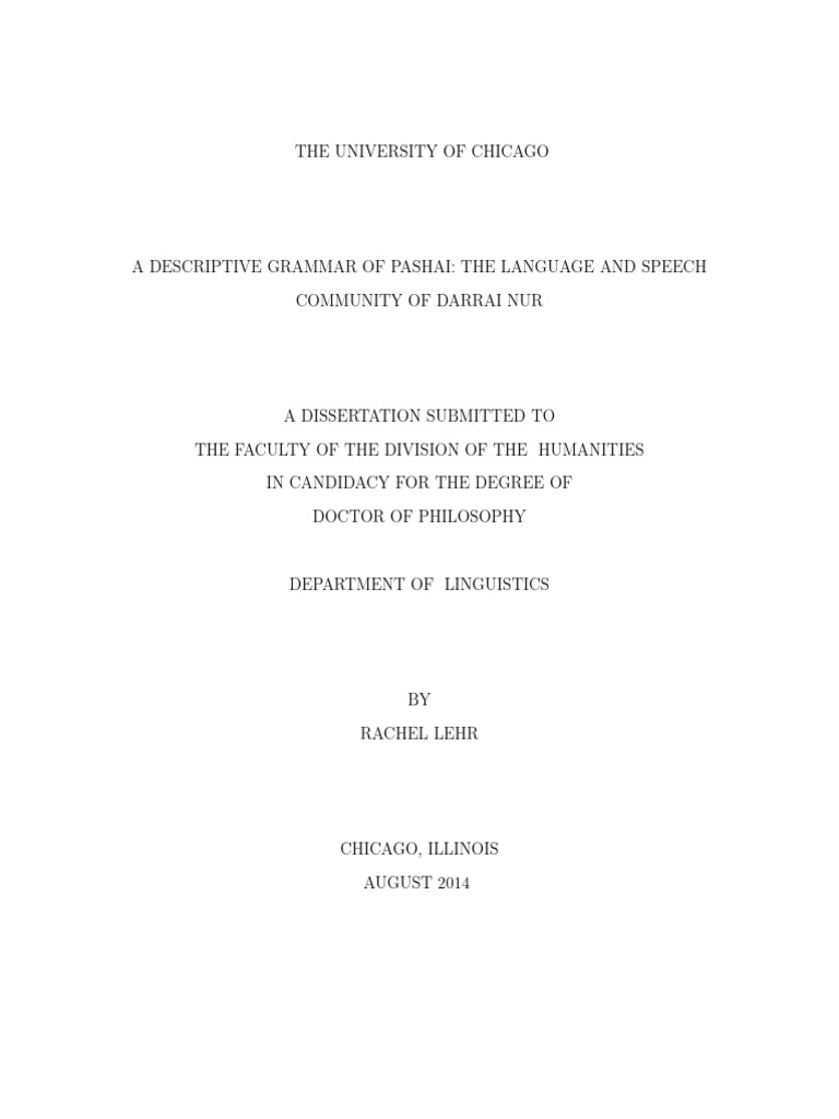 Pashai, A Descriptive Grammar of (Lehr) | PDF | Language Mechanics ...