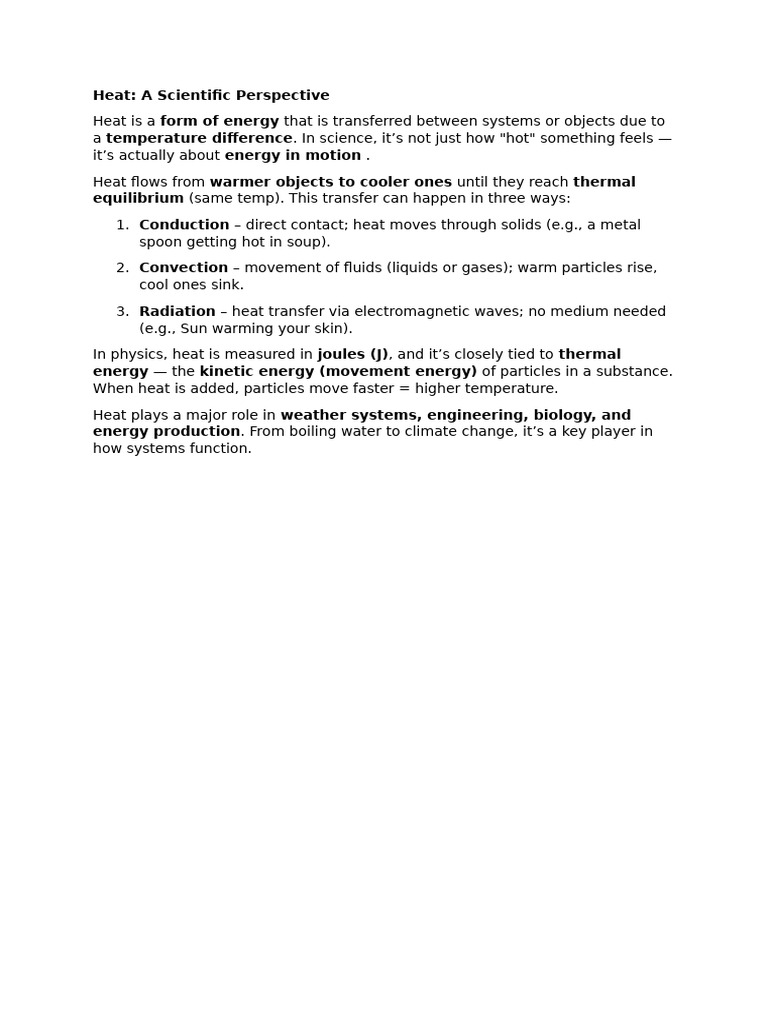 Understanding Heat Transfer Mechanisms | PDF