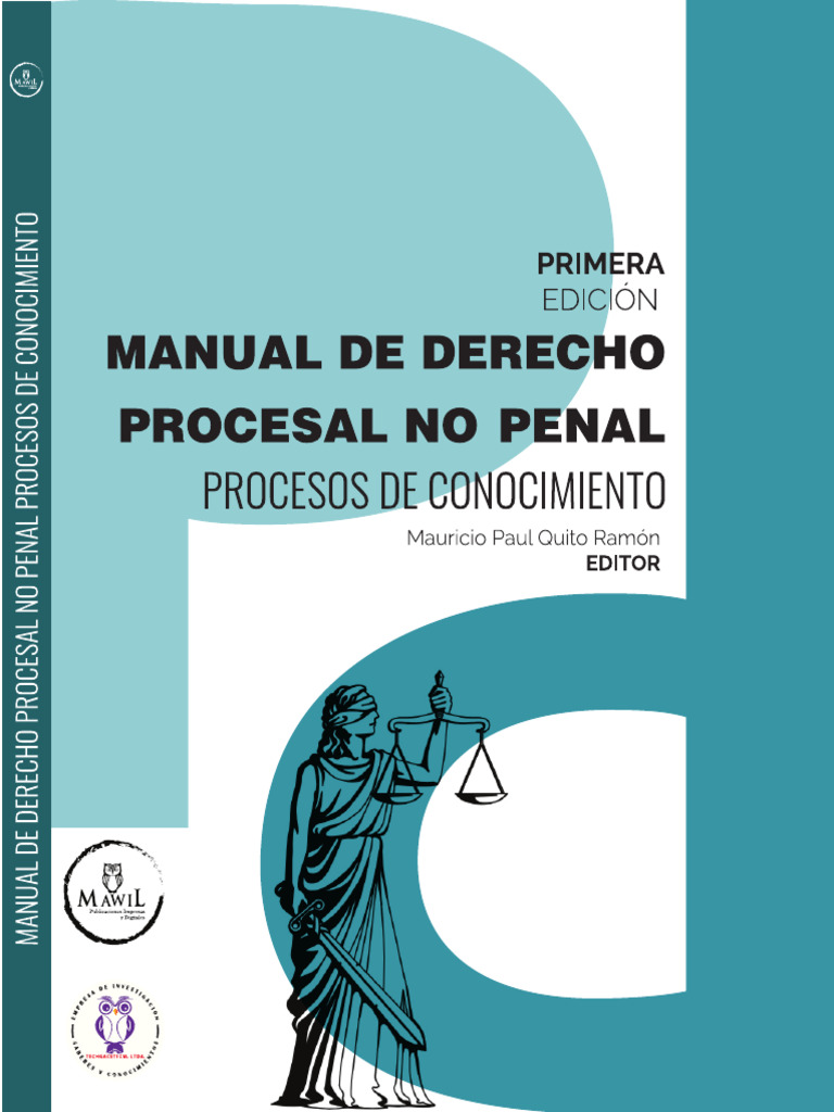 Libro Manual Terico Prctico de Derecho Procesal No Penal Ultima Version Editada 15-05-2023 Final ...