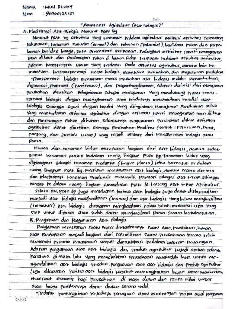 Resume AKM II Muh Rezky - 90400123151 | PDF