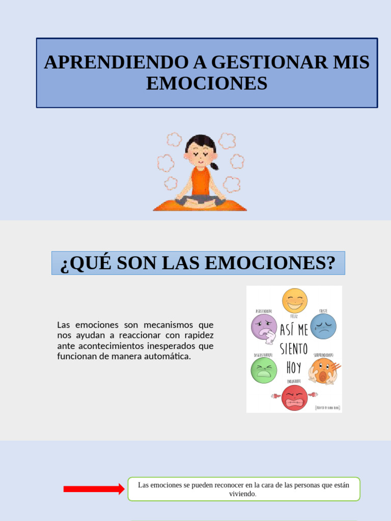 Aprendiendo A Gestionar Mis Emociones | PDF