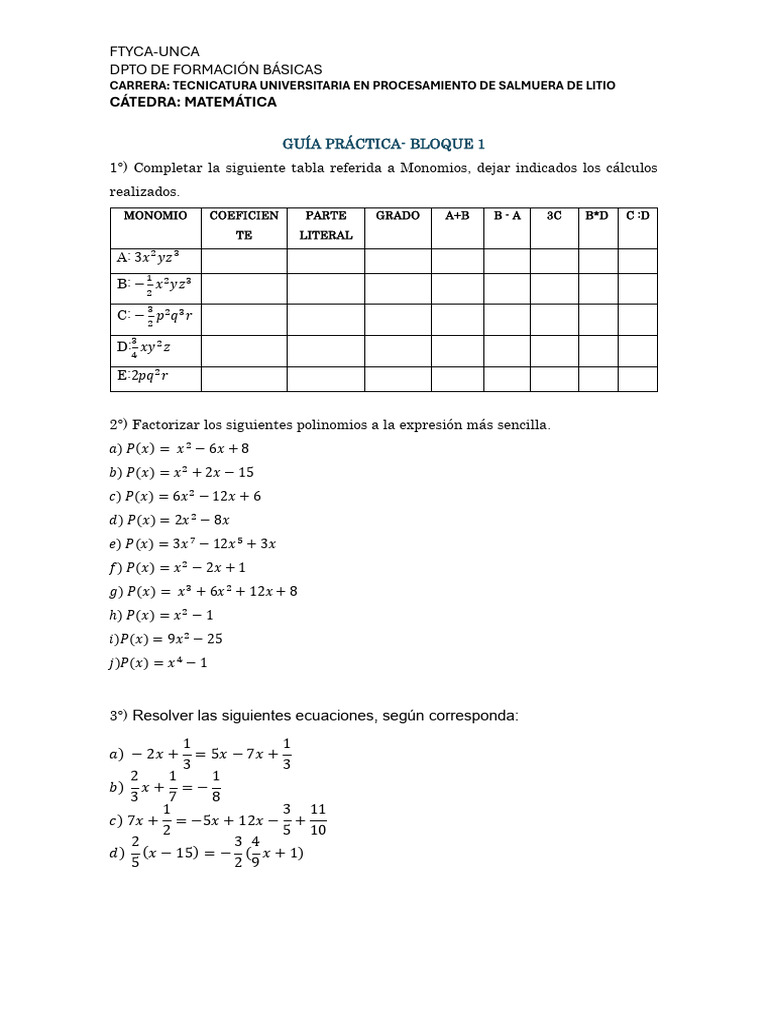 GUÍA PRÁCTICA-BLOQUE 1 (1) | PDF | Rectángulo | Matemáticas