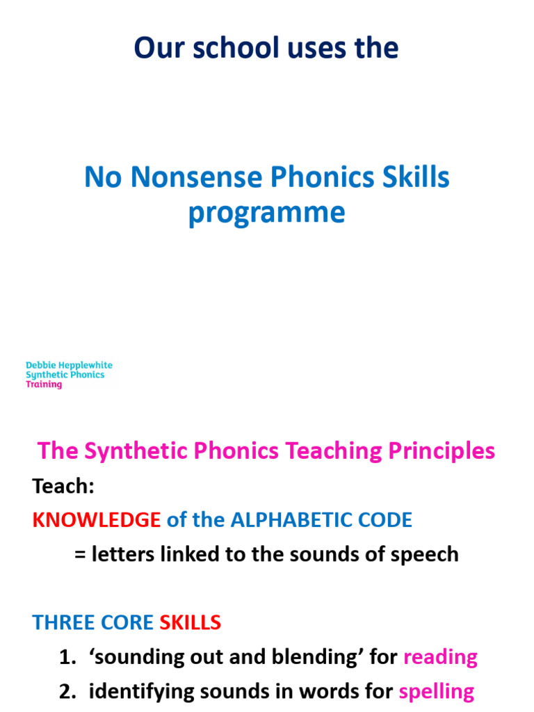 No Nonsense Phonics Programme | PDF | Phonics | Linguistics