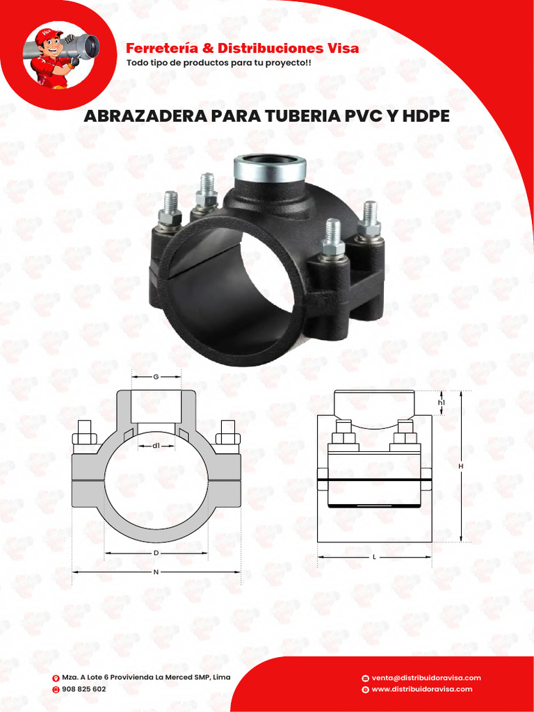 Abrazaderas de PVC para tuberías | PDF