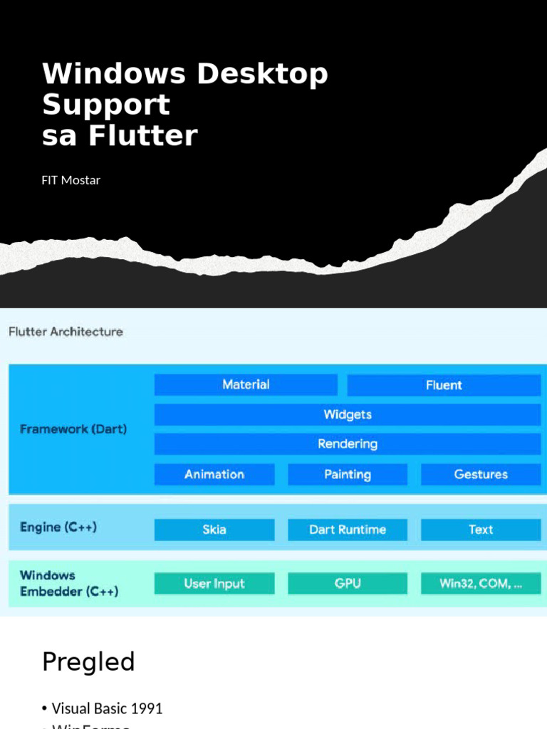 Predavanje 07 - Flutter Desktop | PDF