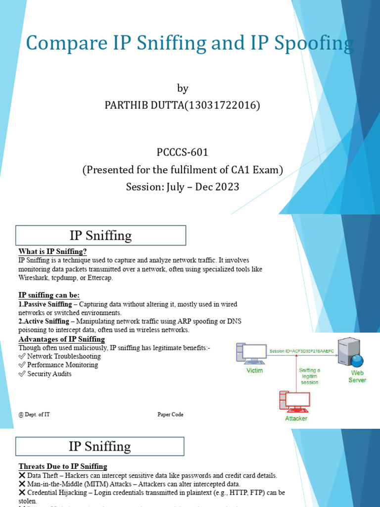 Parthib Dutta | PDF | Computer Network | Denial Of Service Attack