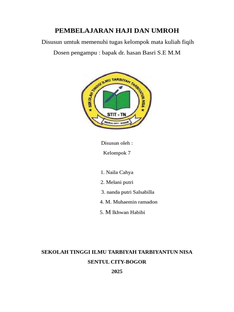 Matkul Fiqih KLPK 7 | PDF