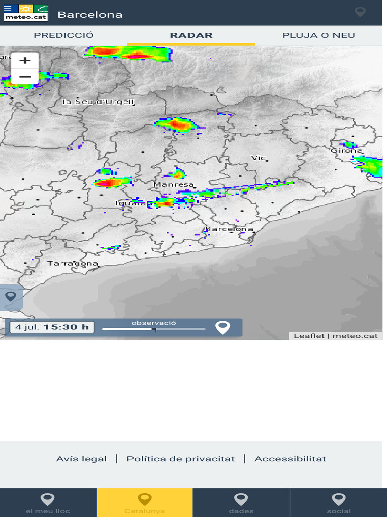 Radar Meteorològic de Precipitació A Catalunya Meteocat | PDF