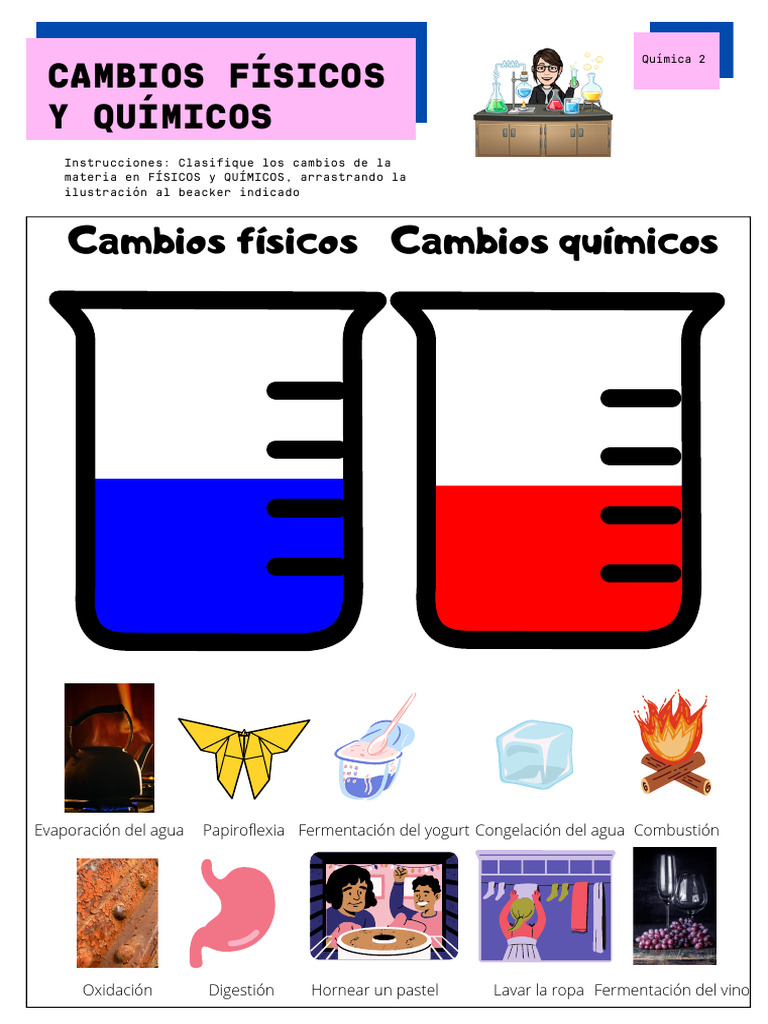 Clasificación de Cambios Físicos y Químicos | PDF