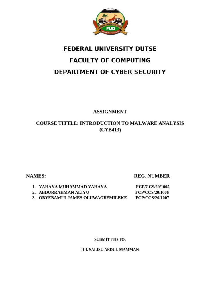 Introduction To Malware Analysis | PDF | Machine Learning | Malware