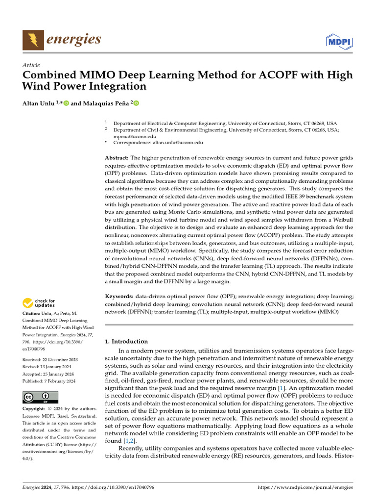 energies-17-00796 | PDF | Deep Learning | Mathematical Optimization