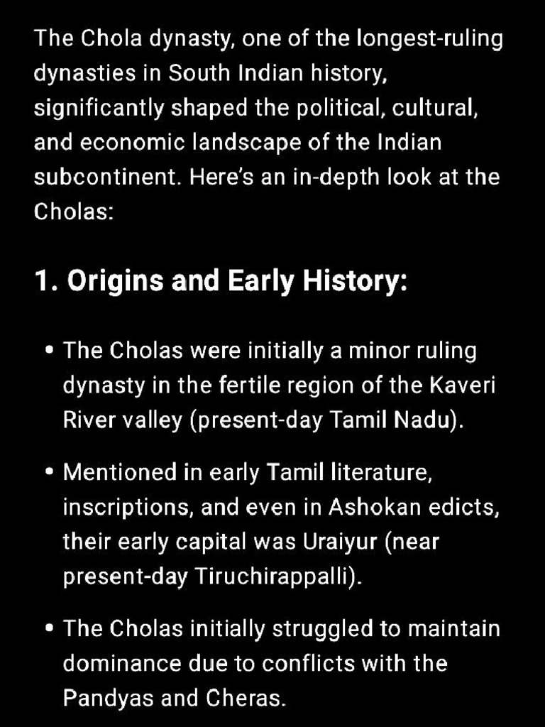Chola | PDF