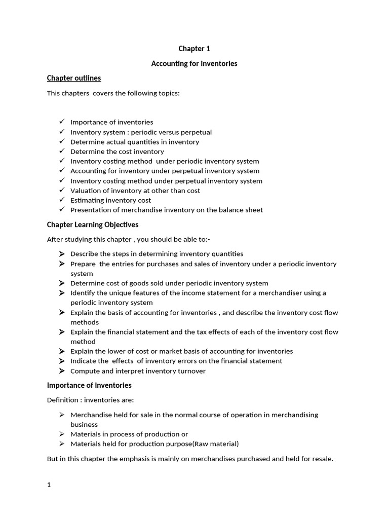 Accounting For Inventories | PDF | Inventory | Cost Of Goods Sold