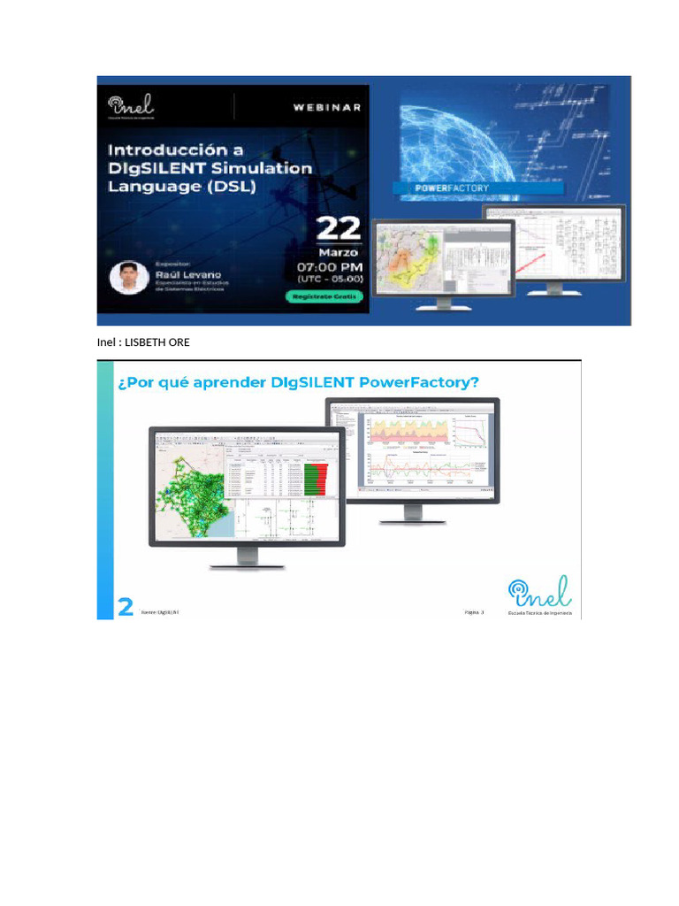 Inel Curso DIGSILENT Introduccion | PDF