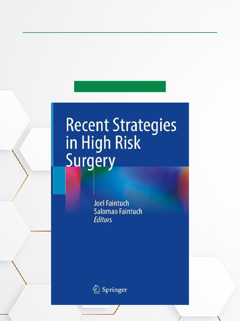Recent Strategies in High Risk Surgery PDF | PDF | Surgery | Anatomy