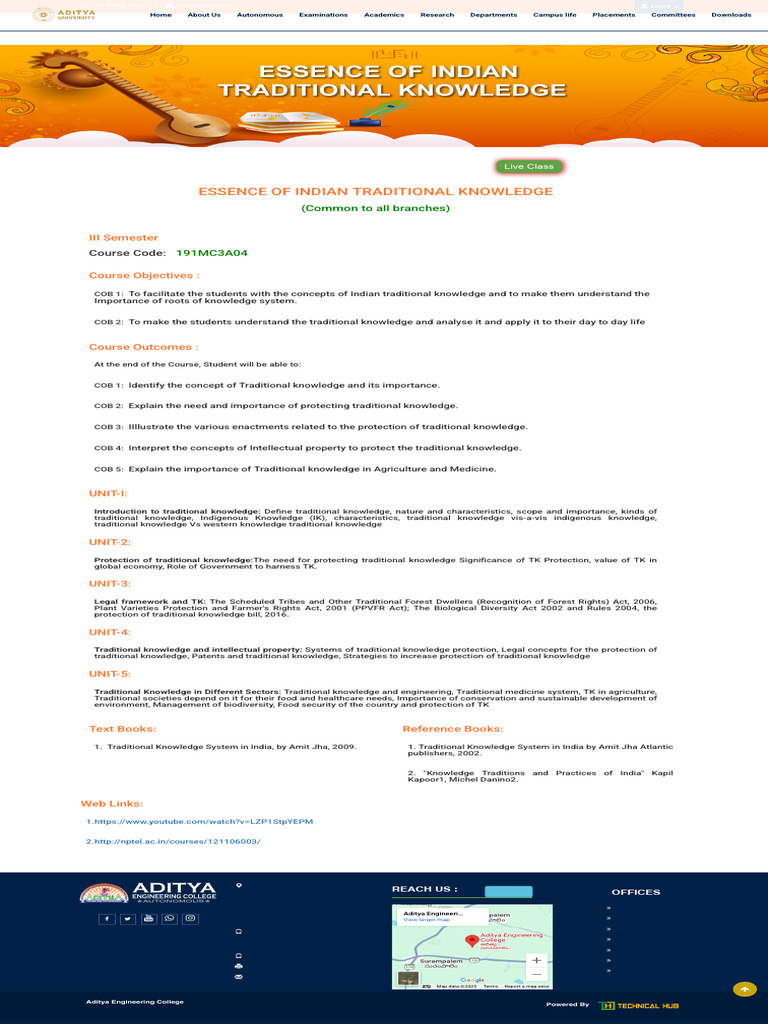 Essence of Indian Knowledge Tradition-ad | PDF | Traditional Knowledge | Knowledge