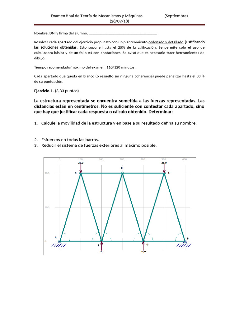 Examen Adicional TMM Solución | PDF
