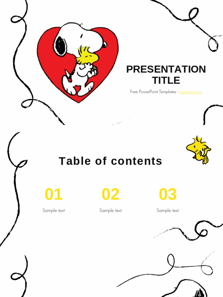 Snoopy PowerPoint Template Free Download | PDF