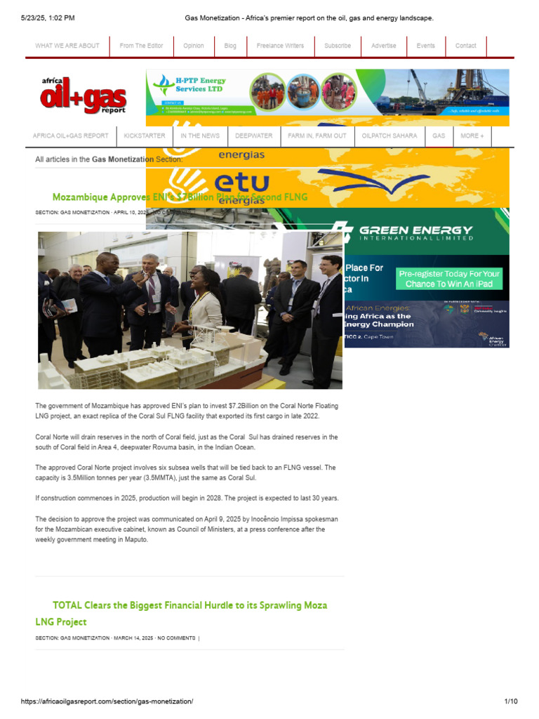Gas Monetization - Africa's Premier Report On The Oil, Gas and Energy ...