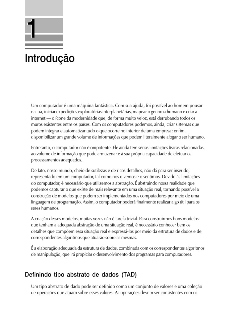 Estruturas de Dados e Algoritmos-Uma Arbordagem Didática-Capítulo 1 ...