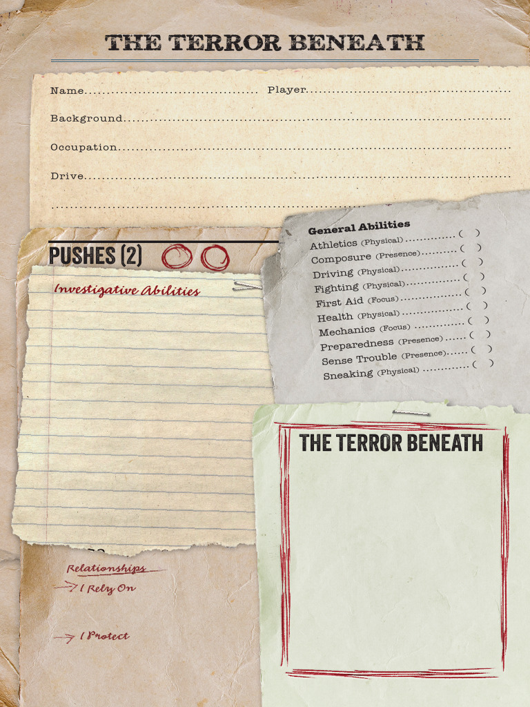 Character Profile: The Terror Beneath | PDF