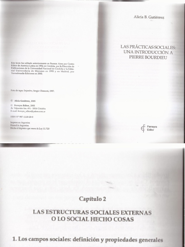 Materiales - Gutiérrez - Introducción A Bourdieu | PDF