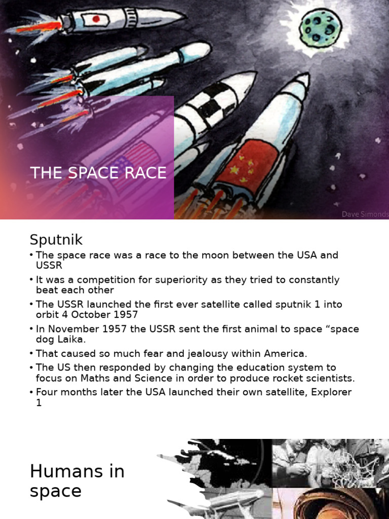 The Space Race Russia VS Usa Cold War Grade 9 History | PDF
