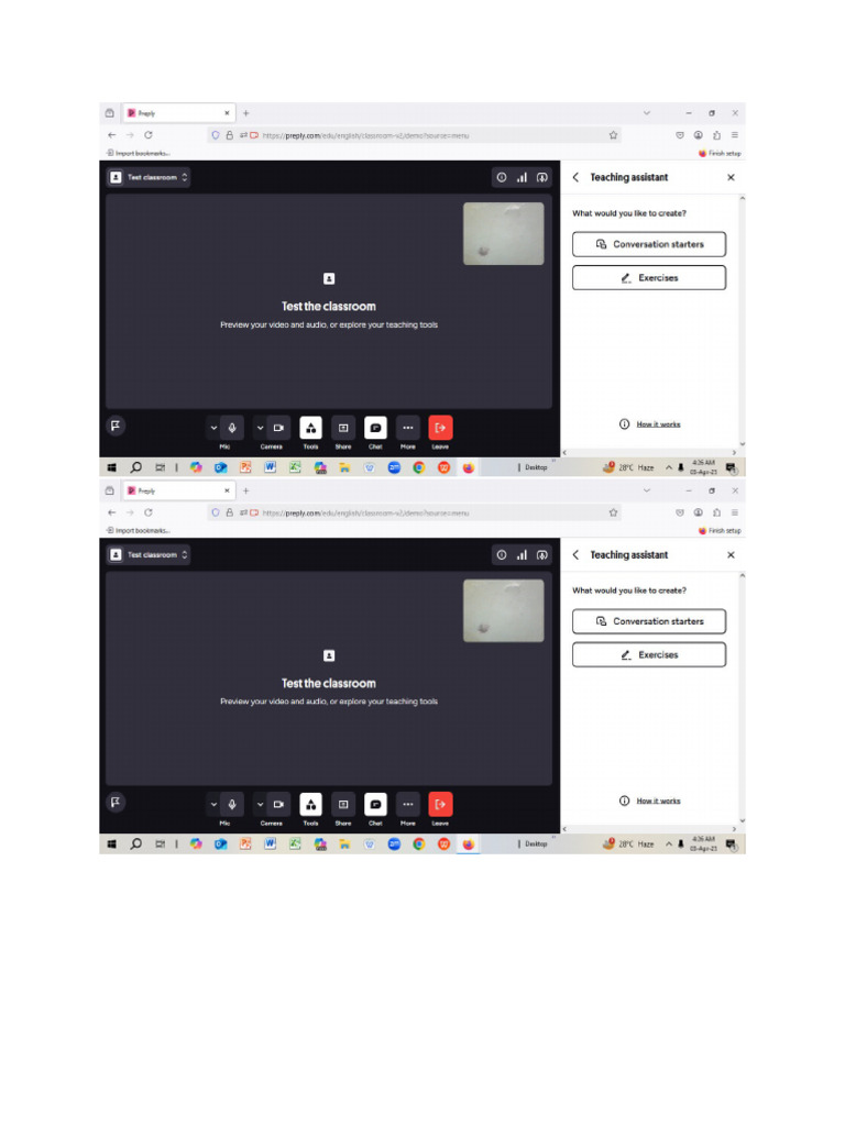Screenshot Teaching Asisstant | PDF