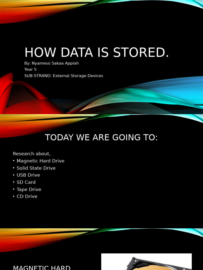 HOW DATA IS STORED ICT HOMEWORK | PDF | Solid State Drive | Computer ...