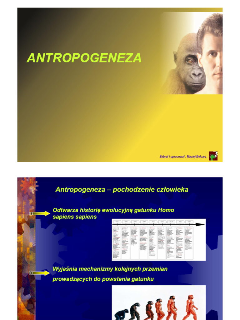 ANTROPOGENEZA | PDF