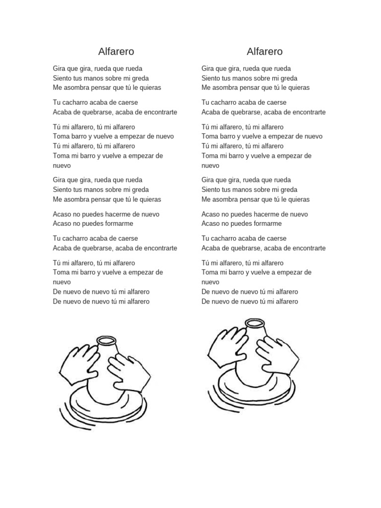 Tú mi alfarero: Letra y Reflexión | PDF