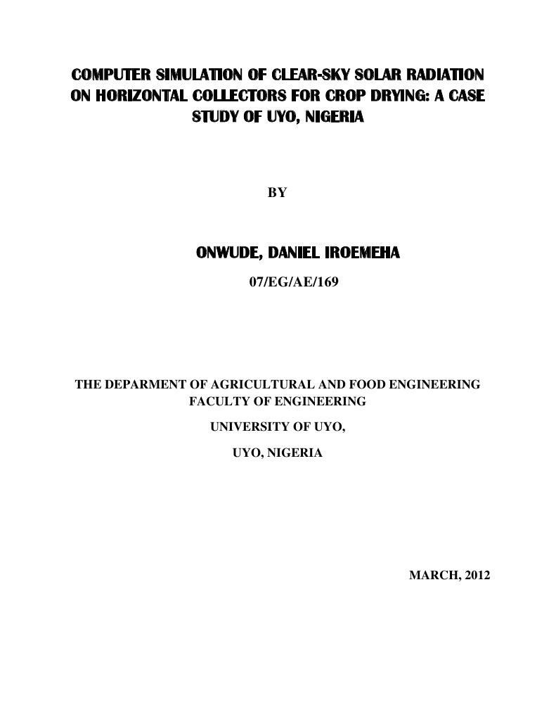 Computer Simulation of Clear | PDF