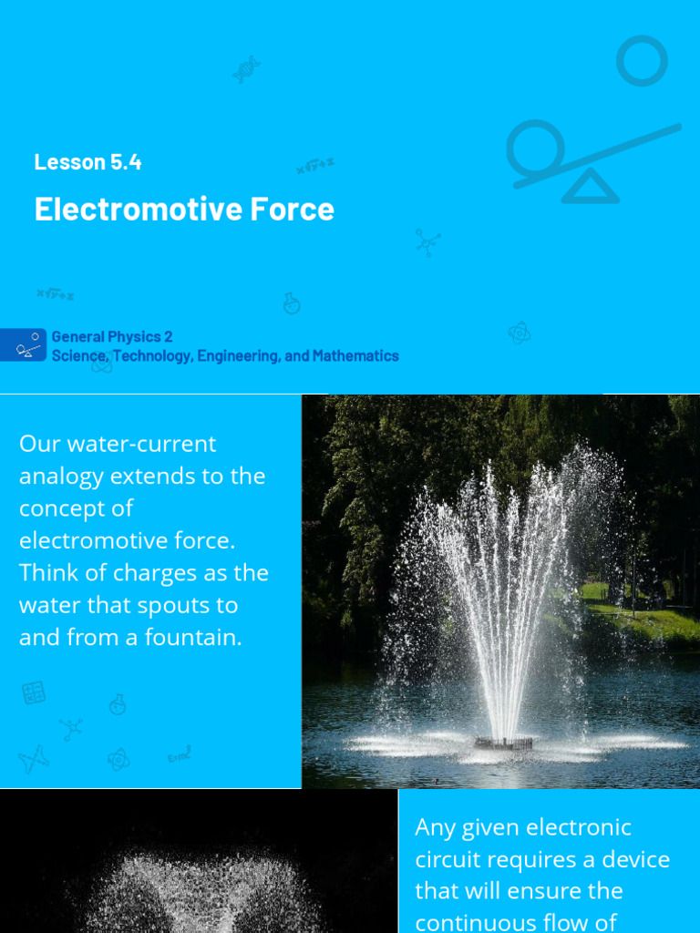 5.4 Electromotive Force 5.5 Ohm's Law | PDF | Voltage | Electrical Engineering