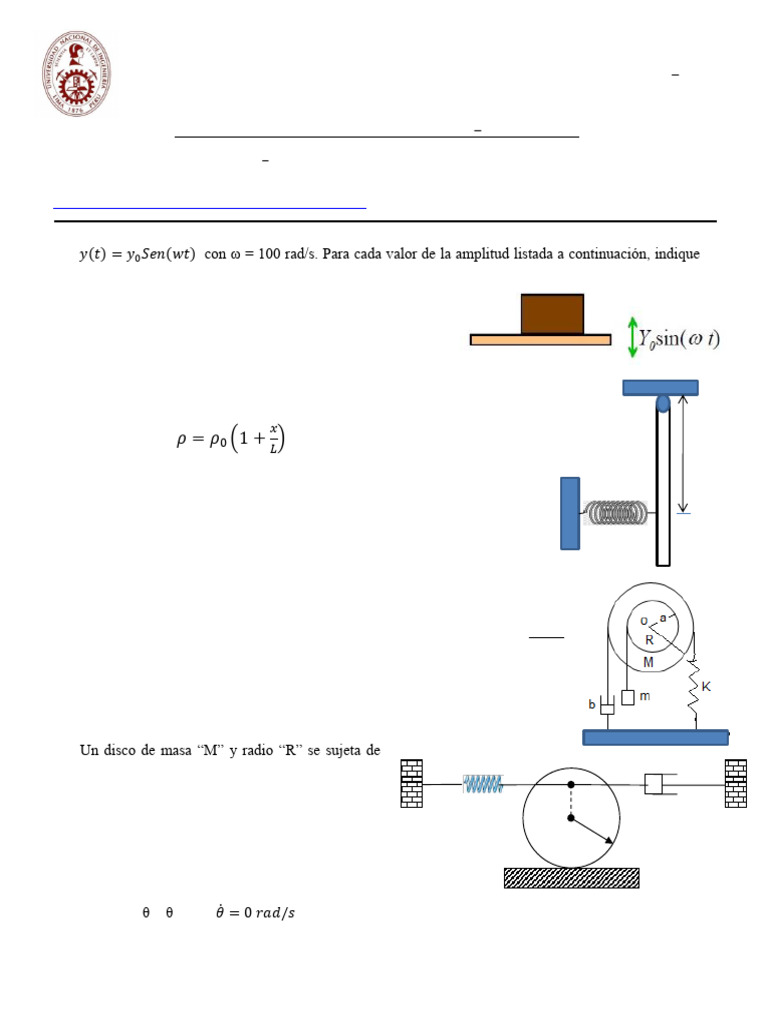 PC1 Física 2 2020-1 | PDF | Oscilación | Mecánica