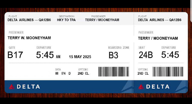 Delta Ticket Boarding Pass | PDF