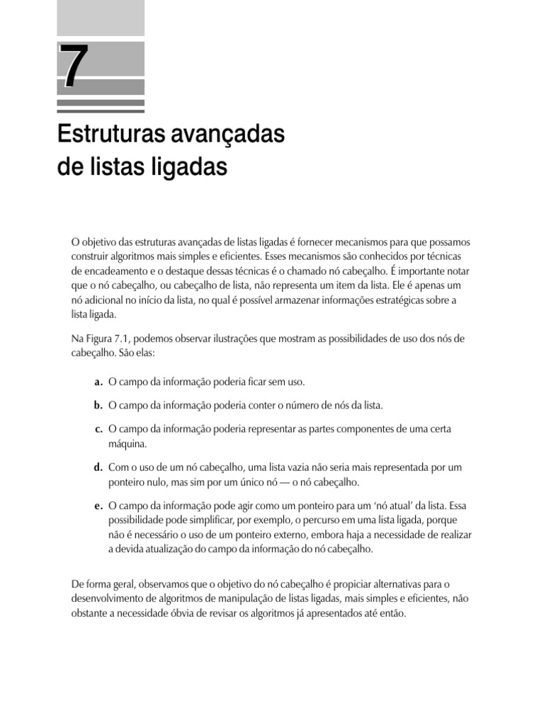Estruturas de Dados e Algoritmos-Uma Arbordagem Didática-Capítulo 7 ...