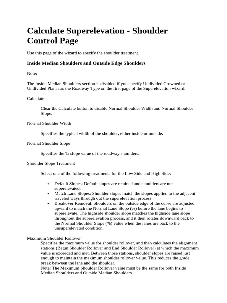 Calculate Superelevation | PDF