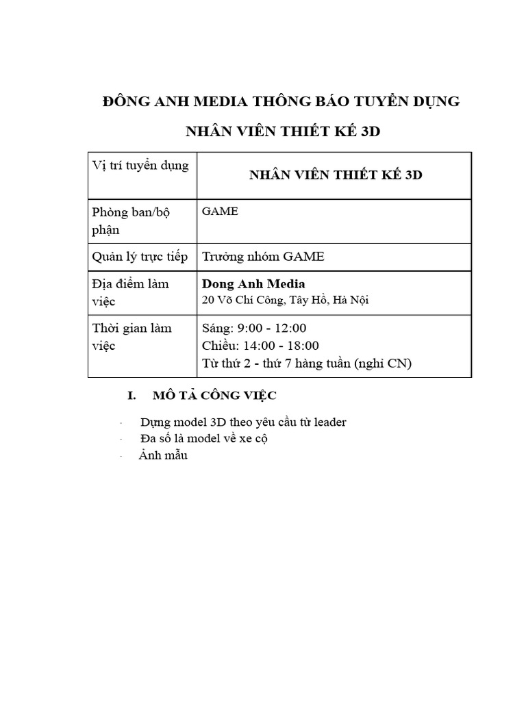 JD 3d Model - Donganhmedia | PDF