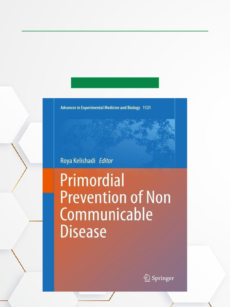 Primordial Prevention of Non Communicable Disease Accessible PDF ...