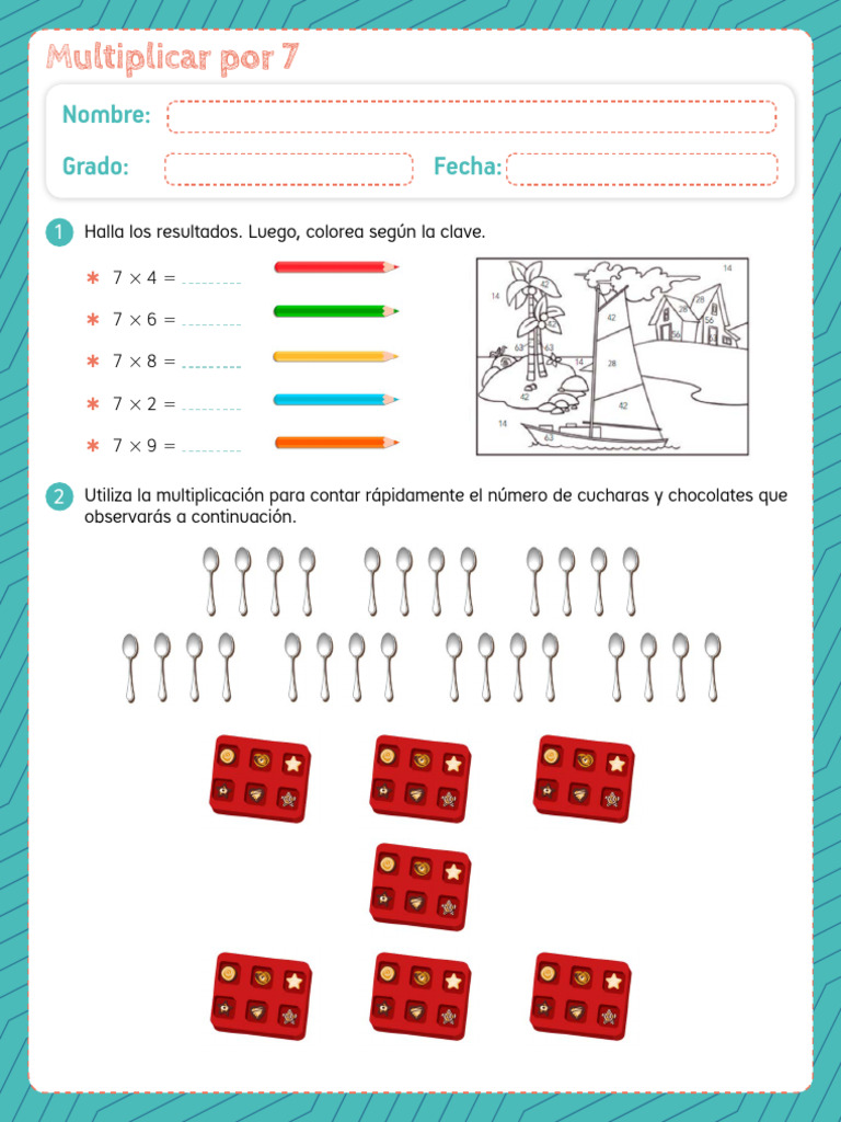 Multiplicacion Por 8 | PDF