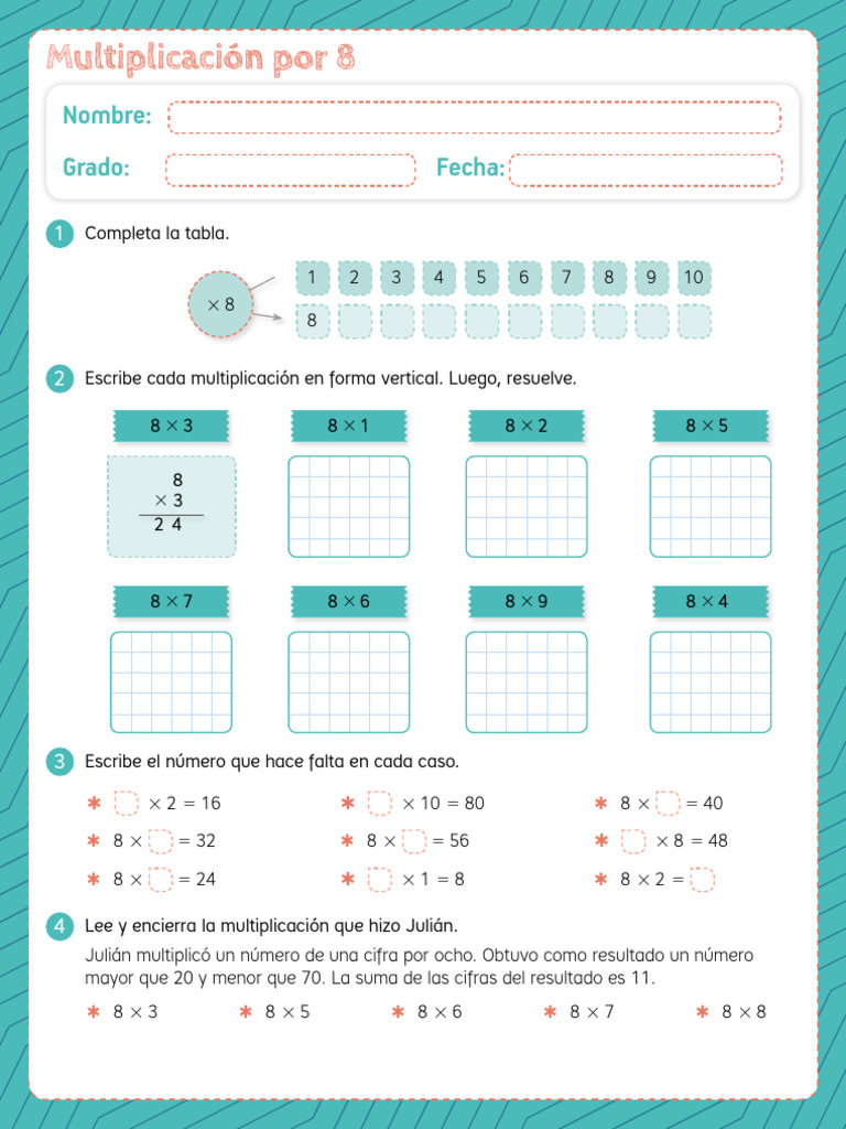 Multiplicación Por 7 | PDF