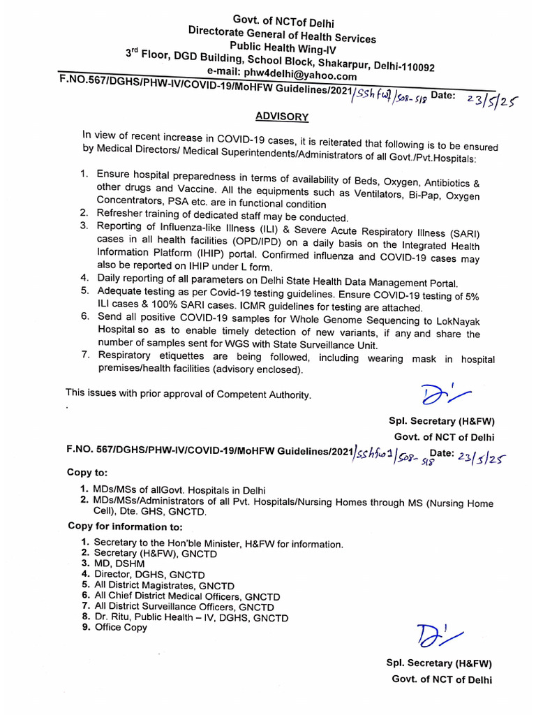 Covid Advisory | PDF
