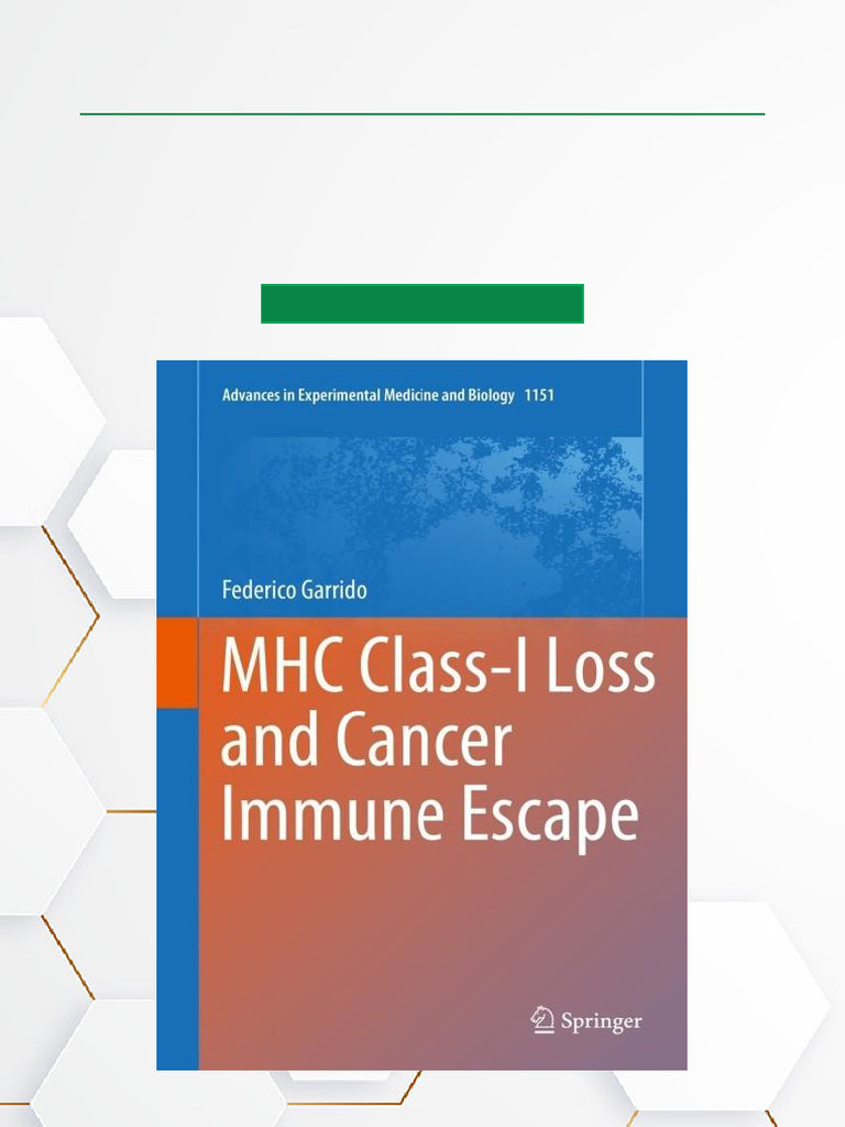 MHC Class I Loss and Cancer Immune Escape Scribd Download | PDF | Major ...