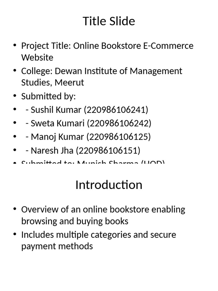 Full Bookstore Project PPT 100 Slides | PDF | Php | Point Of Sale